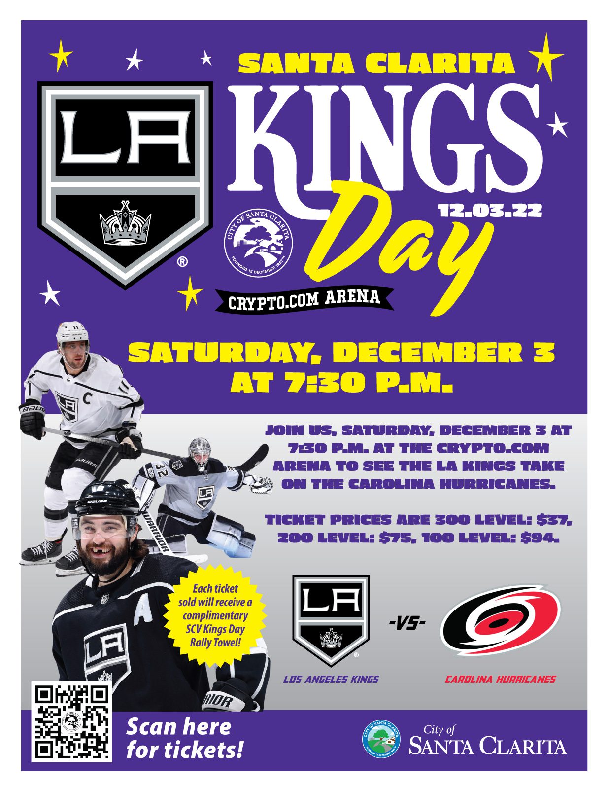 SCVNews.com | Dec. 3: Santa Clarita Kings Day | 10-18-2022