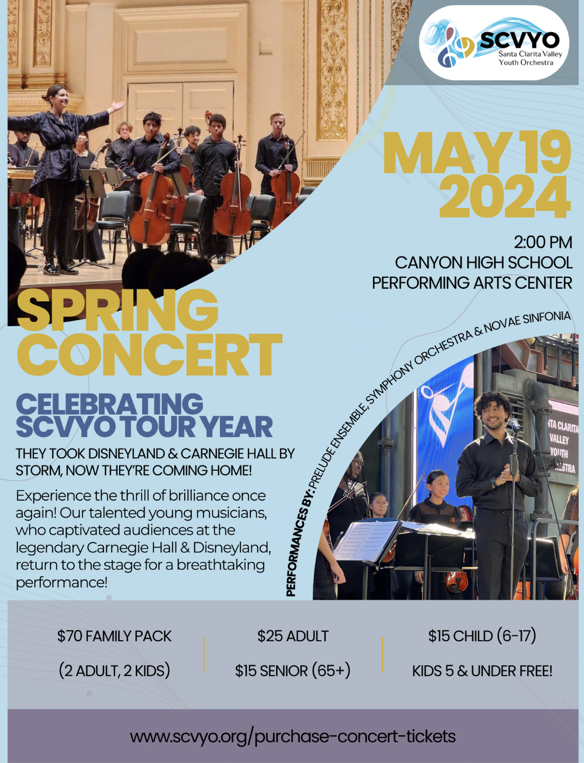 SCVNews.com | May 19: SCV Youth Orchestra in Concert at Canyon High PAC ...