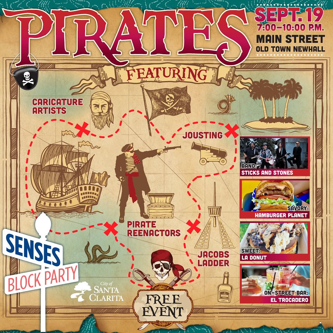 SCVNews.com | Sept. 19: SENSES Pirate Block Party | 09-17-2024
