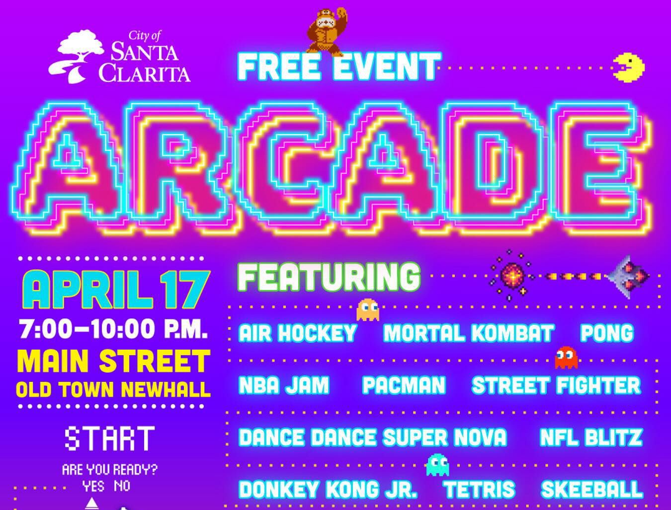 SCVNews.com | April 17: SENSES Arcade Block Party | 04-14-2025